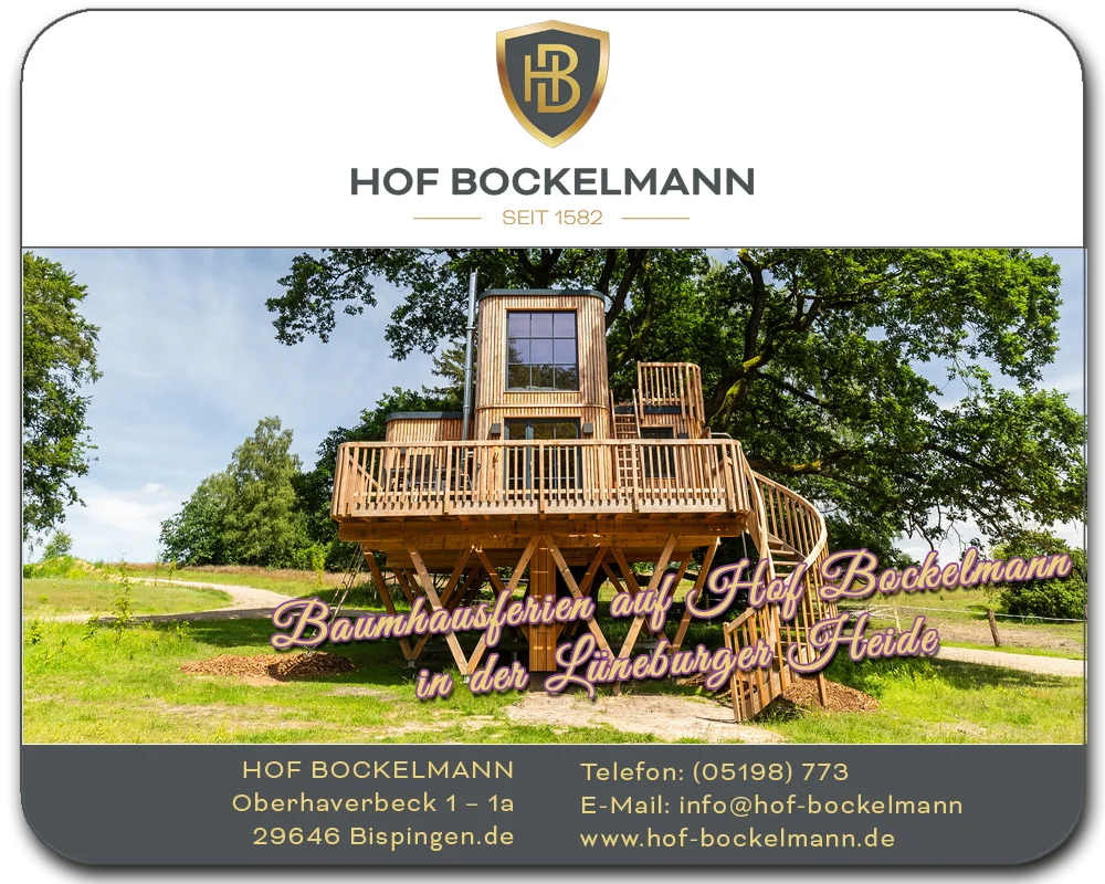 Heide Baumhaus Eichenkrone für 2-5 Personen | Hof Bockelmann